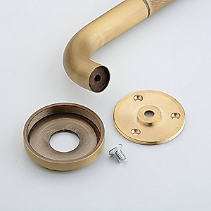 Shower Grab Bar, 17.7 inch Grab Bars for Bathtubs Showers Bathroom, Anti Slip Brass Shower Grabs for Seniors