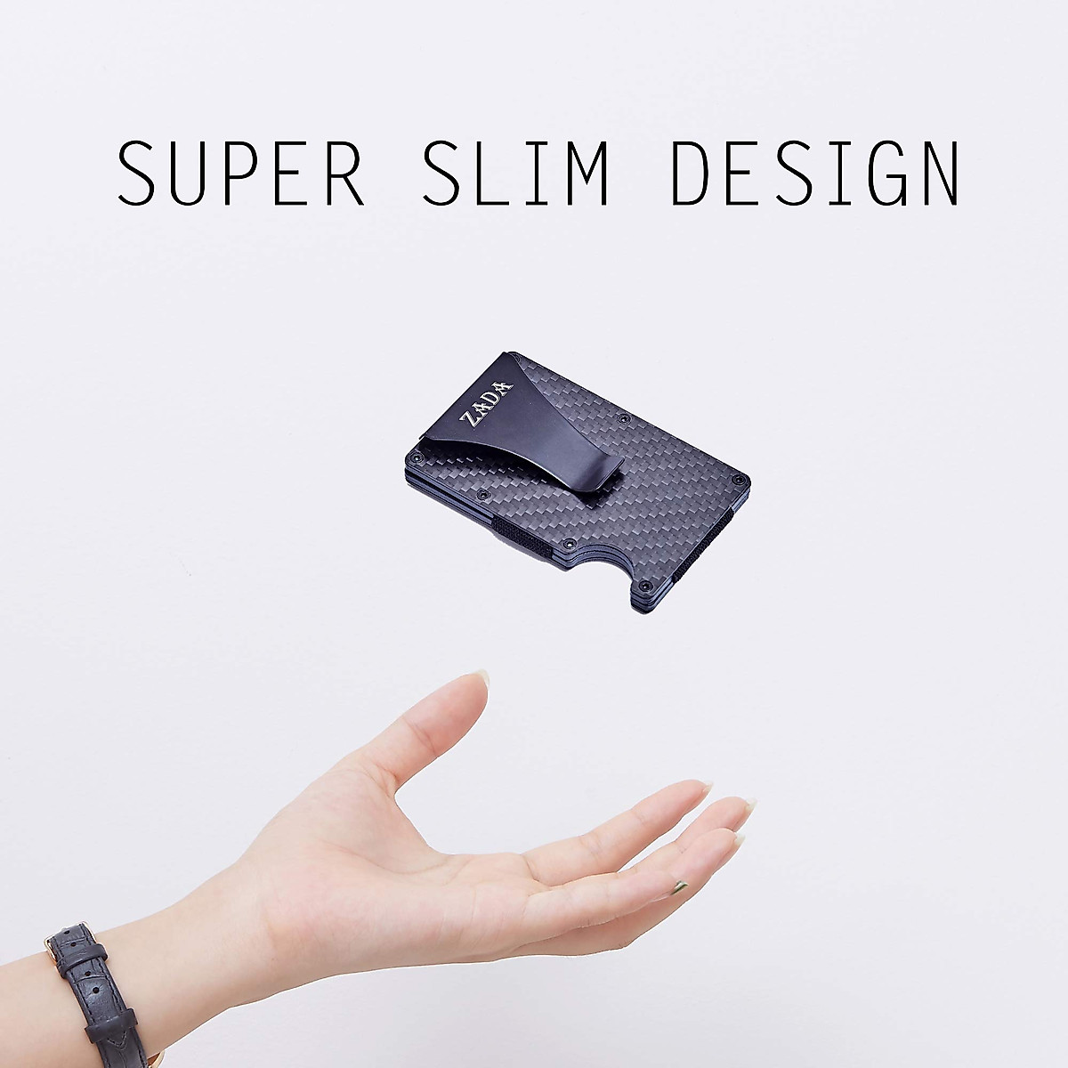 Carbon Fiber Wallets For Men/Money Clips For Men/Carbon Fiber Money Clip/RFID Money Clip/Credit Card Holder/Grid Walle