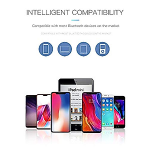 Amazing 7 LED Bluetooth Headphones with 8Hours Playtime, Wireless Headsets Over Ear, Hi-Fi Stereo, Multi-Colored Breathing Led, Built-in Mic, Snug Fit Earphones for Game Video DJ (Grey Blue)