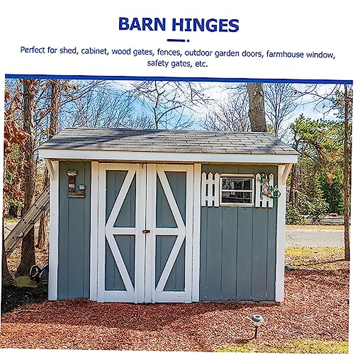 2pcs Fence Hinge Heavy Duty Leash Gate Hinges for Wooden Fences Heavy Duty Stainless Steel Hinges Door Hinges Barn Hinges Metal Hinges Self Closing Gate Hinges Hinges Bolt