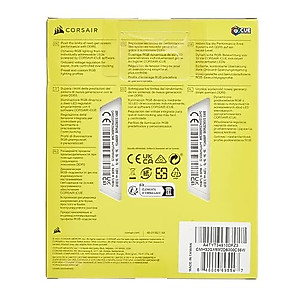CORSAIR VENGEANCE RGB DDR5 RAM 32GB (2x16GB) 6000MHz CL36-36-36-76 1.35V Intel XMP Desktop Computer Memory - White (CMH32GX5M2D6000C36W)