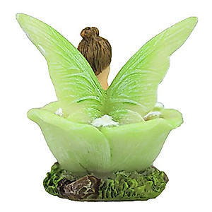 NW Wholesaler 2.75 Inch Miniature Fairy Taking a Bath Figurine - Miniature Fairy for Fairy Gardens and Garden Decor