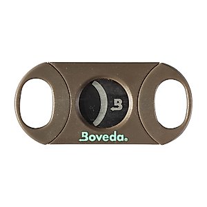 Boveda Cigar Cutter with Stainless Steel Double-Guillotine Blades and Large Finger Holes; Utility knife for Up to 64-Ring Gauge