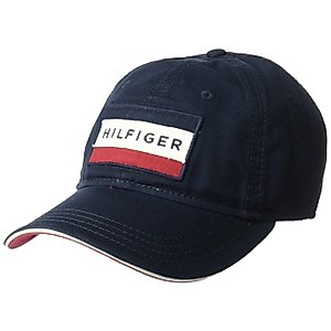 Tommy Hilfiger Men's Cole Dad Hat, core navy, One Size