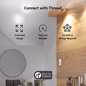 Wemo Smart Light Switch with Thread - Smart Switch for Apple HomeKit - 3 Way Switch Compatible - Smart Home Products, Smart Home Devices - HomeKit Light Switch - Apple Home - Requires Neutral Wire