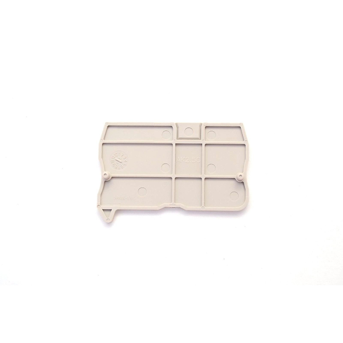 Dinkle AK2.5C DIN Rail Terminal Block End Cover for AK1.5 and AK2.5, Pack of 100