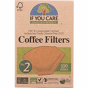If You Care FSC Unbleached No 2 Coffee Filters, 100 Count