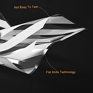 uxcell 200 Pcs Clear Cello Bags, Clear Flat Stripe Snowflake Plastic Cello Treat Bags with Gold Twist Ties Gift Bags Cookie Bags for Christmas Snacks Candy Cookie Gifts, White/Silver