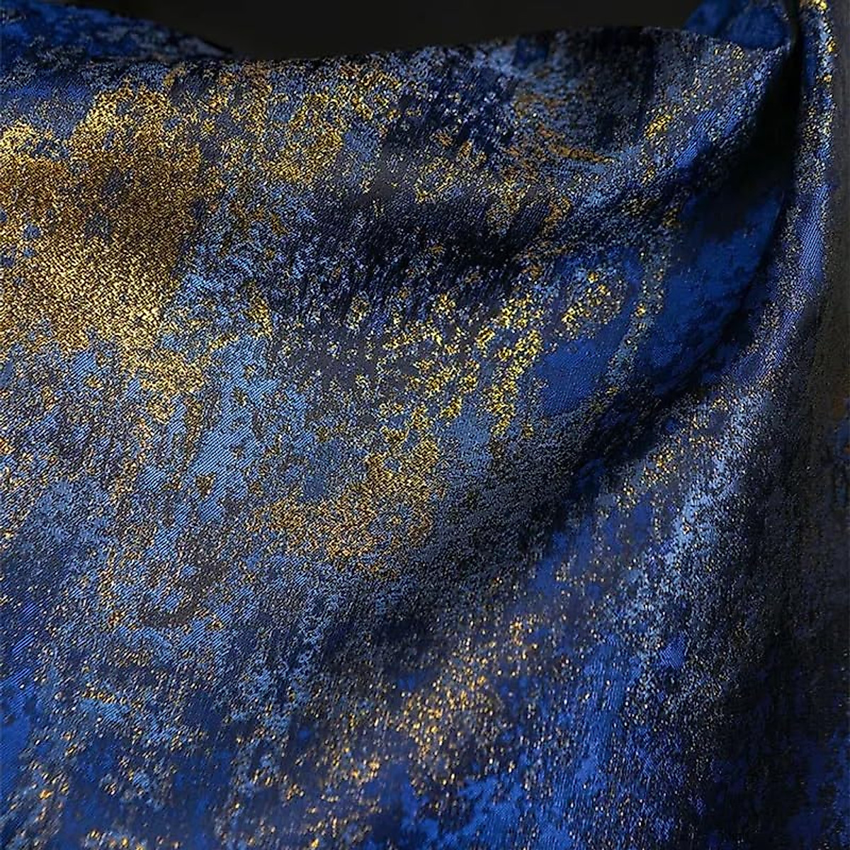 XMTXZYM 2 Meter Double Side Irregular Texture Brocade Jacquard Fabric for Ethnic Handmade DIY Dress Fabric