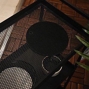 homEdge Silicone Round Trivets, 6 Pack Heat Resistant Non Slip Pot Holders-Black, 7x0.24x7 inches, Food Grade Silicone, Honeycomb Surface Design, Dishwasher Safe, Multipurpose Kitchen Utensil