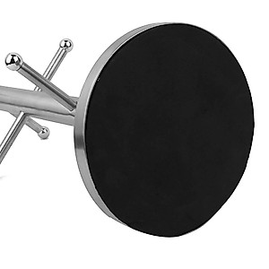 Stainless Steel Coffee Mug Holder, 6 Hooks Mug Holder Tree Mug Rack for Easy Access to Coffee Mugs and Drinking Glasses