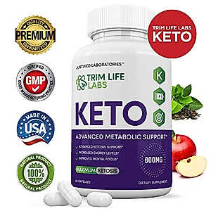 (3 Pack) Trim Life Labs Keto Pills Includes Apple Cider Vinegar Patented goBHB® Exogenous Ketones Advanced Ketogenic Supplement Ketosis Support for Men Women 180 Capsules