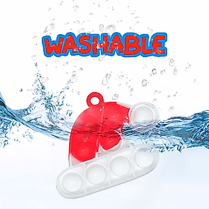 12Pcs Christmas Mini Pop Keychain Fidget Toys, Easter Day Gifts for Kids Mini Pop Bubble Christmas Fidget Toy,Party Favors Silicone Fidget Keychain Relieve Anxiety Stress Fidget Toy