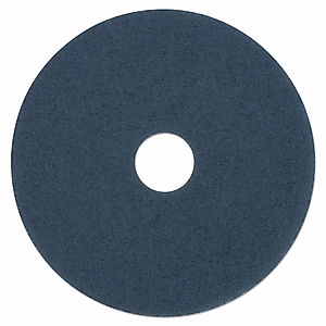Boardwalk Scrubbing Floor Pads, 16" Diameter, Blue, 5/Carton