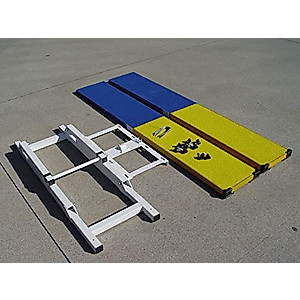 8' Dog Agility Teeter (See-Saw), Aluminum with Rubber Surface