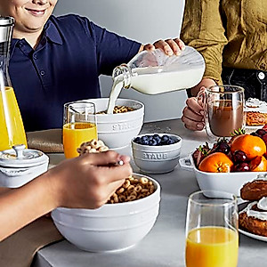STAUB Ceramics Universal Bowl Set, 6.5-inch, White