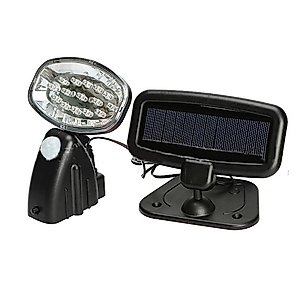 Penfly 15LEDs Seperated Solar Power Outdoor Sensor Human Body Induction PIR Night Light Security Lamp for Home Garden Porch Wall Mount Street Light White Color