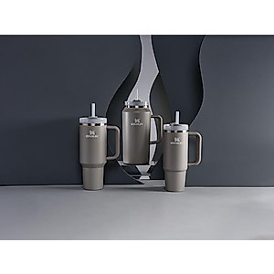 Stanley Quencher H2.0 Tumbler with Handle and Straw 30 oz | Flowstate 3-Position Lid | Cup Holder Compatible for Travel | Insulated Stainless Steel Cup | BPA-Free | Ash