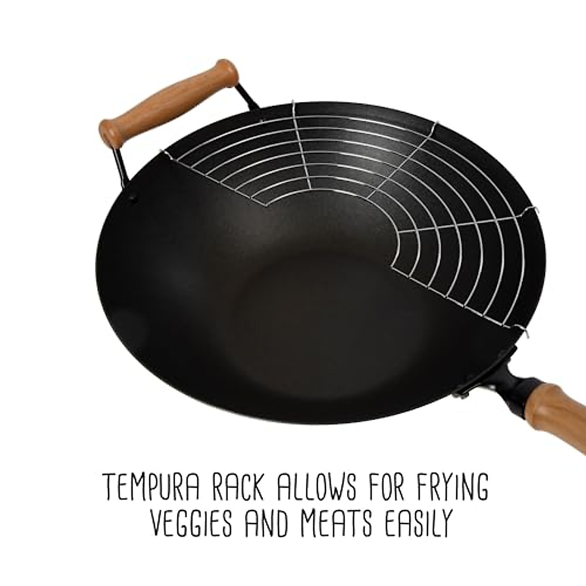 Joyce Chen Tempura Wok Rack for 14-inch Woks - Frying Rack for Tempura Cooking