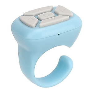 Remote App Paging, Long Battery Life Remote Control Scroll Convenient USB Rechargeable Battery 72 Hours Continuous Operation 5.3 for Mobile (Blue)