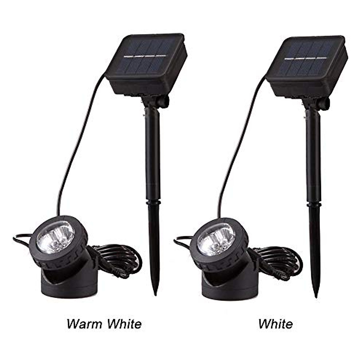 LVOERTUIG Spot Lamp Light Solar Pool Pond Lights Waterproof Solar Submersible Pool Pond Projection Lamp for Pond Garden Pathway