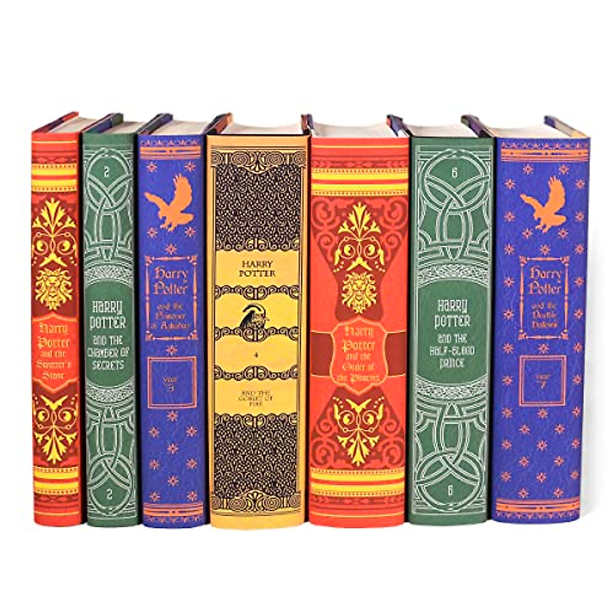 Juniper Books Harry Potter House Mashup DUST Jackets ONLY | Custom Book Covers for Your 7-Volume Hardcover American Harry Potter Book Set published by Scholastic | J.K. Rowling | Books NOT Included