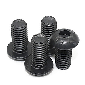 FullerKreg M5-0.8 x 16mm ISO 7380 Hex Drive Class 10.9 Black Oxide Finish Alloy Steel Button Socket Cap Screw (Pkg of 50)