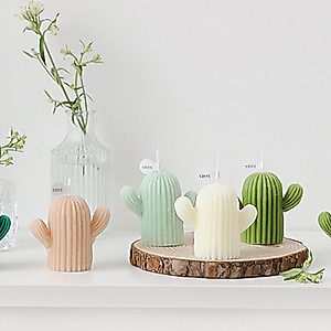 Small Cactus Candle Scented Wax Candles Aromatherapy Succulent Ornament for Home Bedroom Office Wedding Party Decoration