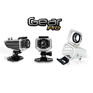 Ryder Sports HD Action Camera - 1080P Mini Camcorder 16 MP Anti Shaking Cam 1.5" Screen USB SD Card HDMI Battery - Waterproof Case USB Cable Remote Handlebar Helmet Mount - GearPro GDV785BK (Black)