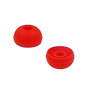 ALXCD Ear Tips for Powerbeats3 Wireless Earphone, SML 3 Sizes 6 Pair Earbud Tips & 2 Pair Double Flange Silicone Replacement Ear Tip Cushion, Fit for Beats Powerbeats 3 Wireless 3 [8 Pair](Red)