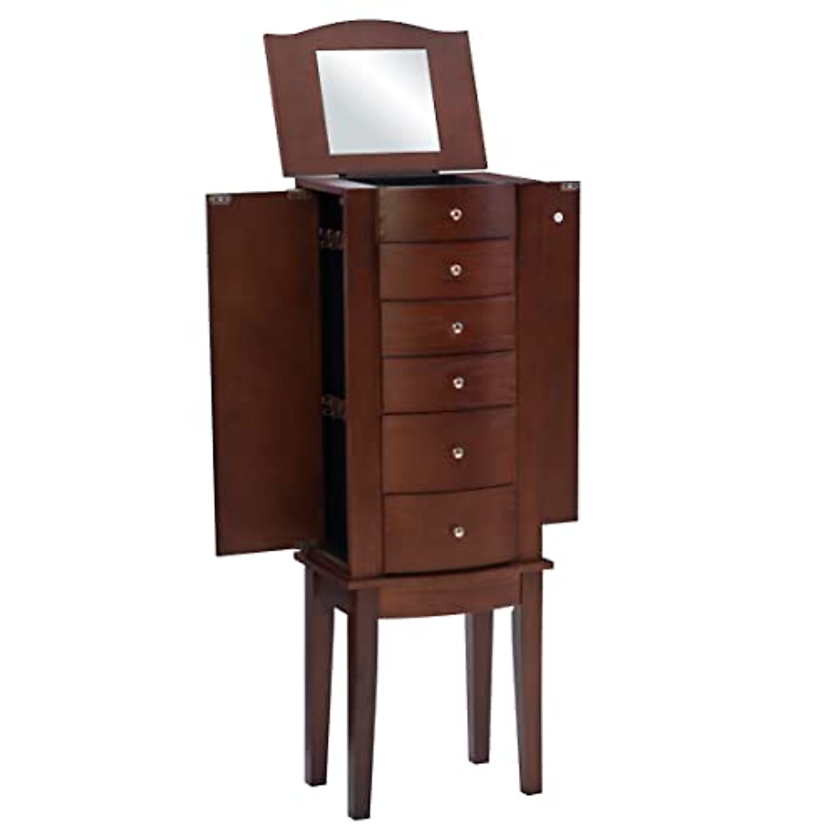 Powell Merlot Jewelry Armoire,