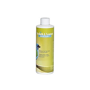 Bird Bath & Fountain Maintenance - (8 Ounces) - Fast-Acting Enzyme-Based Formula Will Extend The Life of Your Water Feature, Aid in Maintaining a Balanced Ecosystem - Safe for All Birds & Animals