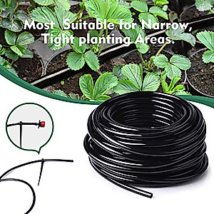 100ft 1/4 inch Blank Distribution Tubing Drip Irrigation Hose Garden Watering Tube Line for Small garden irrigation system