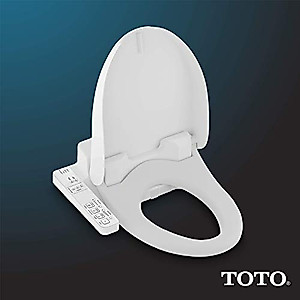 TOTO SW2014#01 A100 Electronic Bidet Toilet Cleansing Warm Water and Heated Seat, Elongated, Cotton White