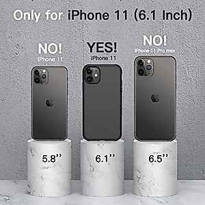 TEAM LUXURY Designed for iPhone 11 Case, Black [Ultra Impact Resist] [Anti-Scratch] Shockproof Protective Case for iPhone 11 Phone Case Cover (6.1”), (Black)