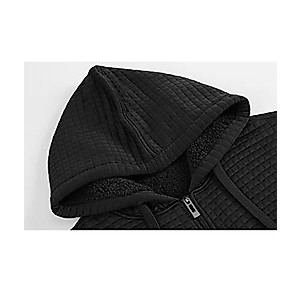 GEEK LIGHTING Hoodies for Men Sweatshirts Zip Up Jacket Sherpa Lined Fleece Coat