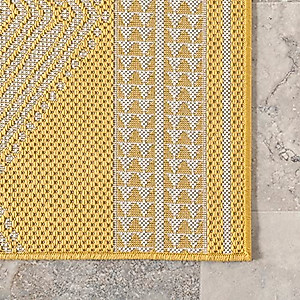 nuLOOM Ranya Tribal Indoor/Outdoor Area Rug, 8' x 10', Yellow