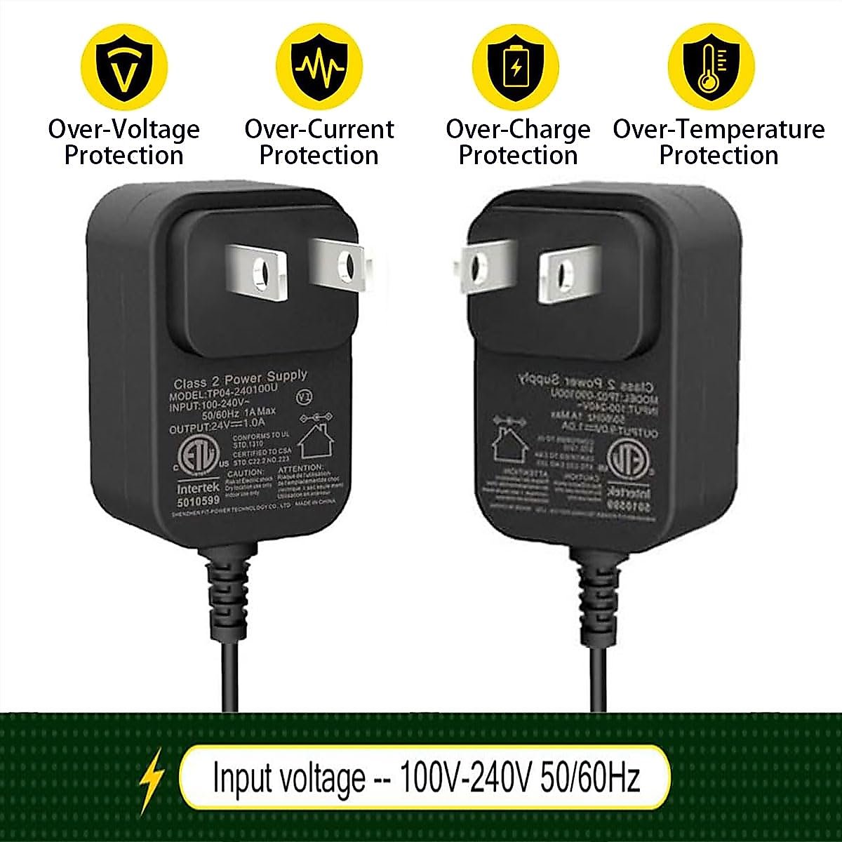 HY1C 30W Echo Power Cord for Amazon Alexa Echo 3rd 4th Generation, Echo Show 8, Echo Show 10, Echo Show 15, Echo Show 2nd Gen, Echo Plus 2nd Gen Power Adapter Charger