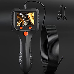 Daxiongmao Borescope, Endoscope Camera with Light, IP67 Waterproof Endoscope, 1080 HD Inspection Camera, Borescope Camera with Light, Snake Camera with 11.5FT Semi-Rigid Cord, Gadgets for Men(2.4")