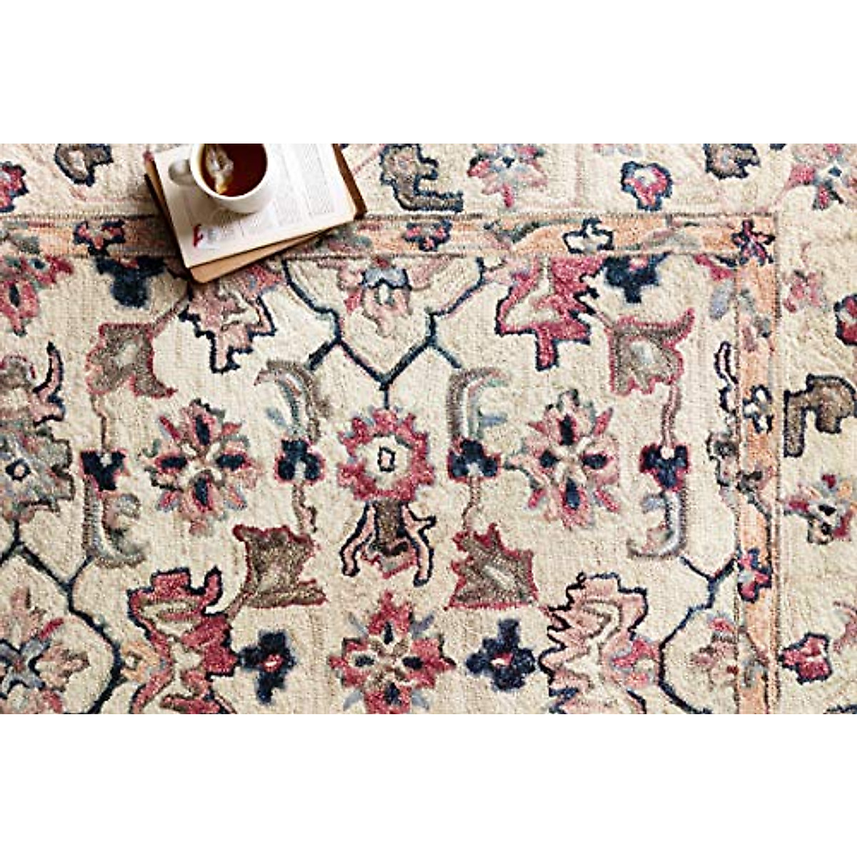Loloi II Elka Collection ELK-02 Ivory/Multi, Transitional 7'-9" x 9'-9" Area Rug