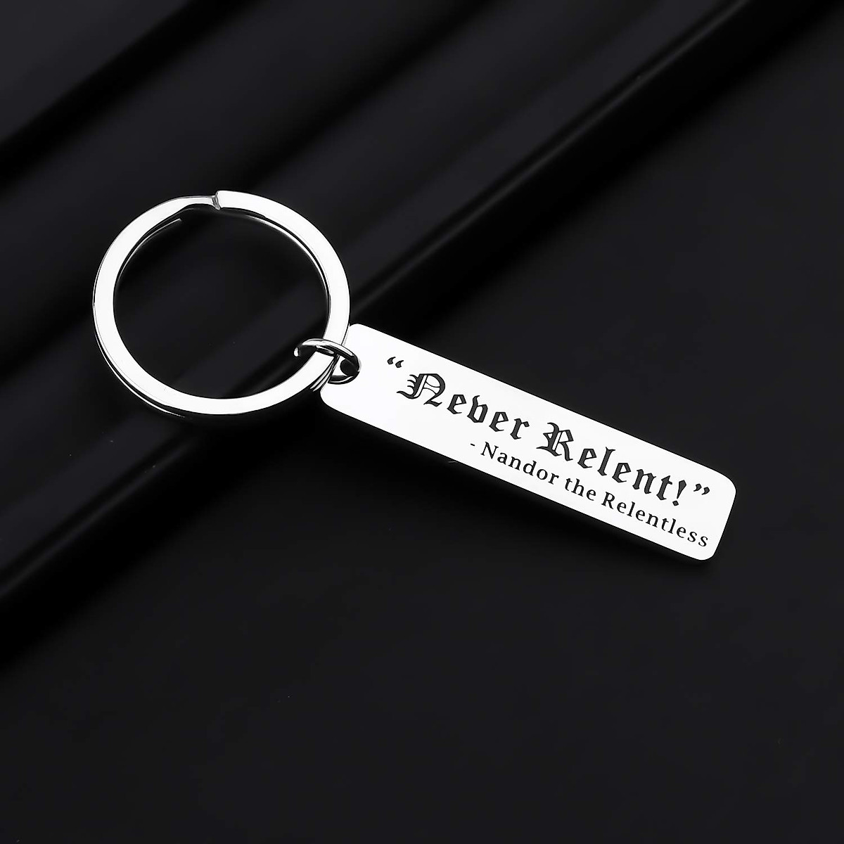 Lywjyb Birdgot TV Show Inspired Gift Fandom Gift The Relentless 304 Stainless Steel Keychain (Nandor Relentless)