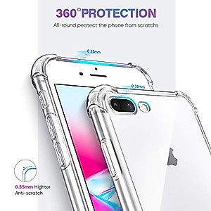 ORIbox Case Compatible with iPhone 7 Plus Case, Compatible with iPhone 8 Plus Case, with 4 Corners Shockproof Protection