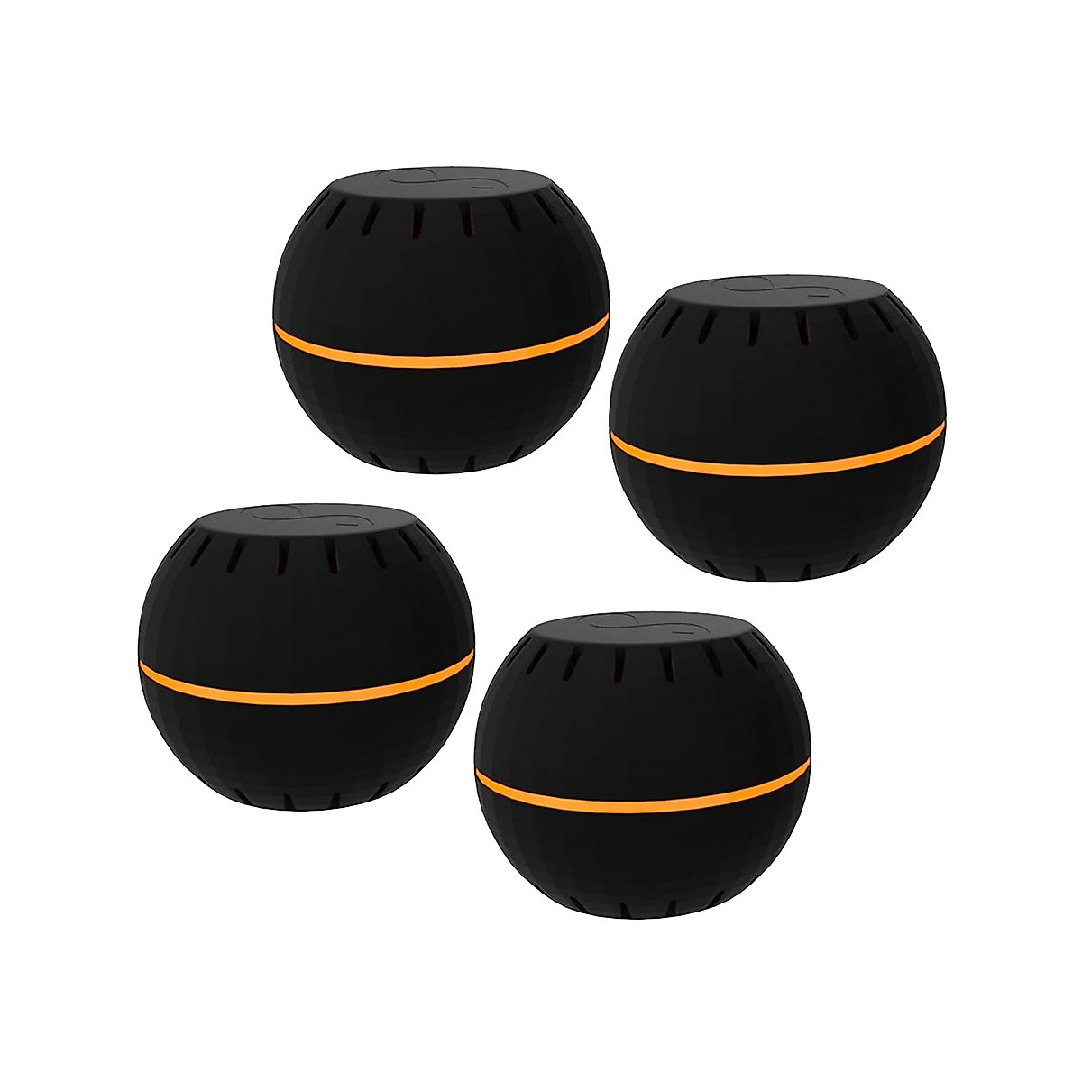 Shelly H&T - Black, Humidity and Temperature Sensor, Compact Size, Smart WiFi, Hygrometer Monitor, Home Automation iOS Android Application, Over 1 Year Battery, 4 Pack