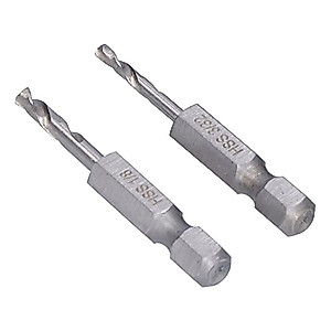 5pcs Stubby Drill Bit Set, Drill Bit Set with 1/4 Quick Change Hex Shank for Machining Drilling, M2 High Speed Steel, for Quick Change Chucks and Drives