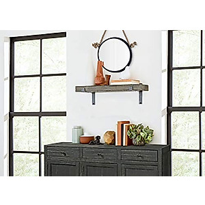Martin Furniture Ws Rustic Wall Shelf, 30", Gray