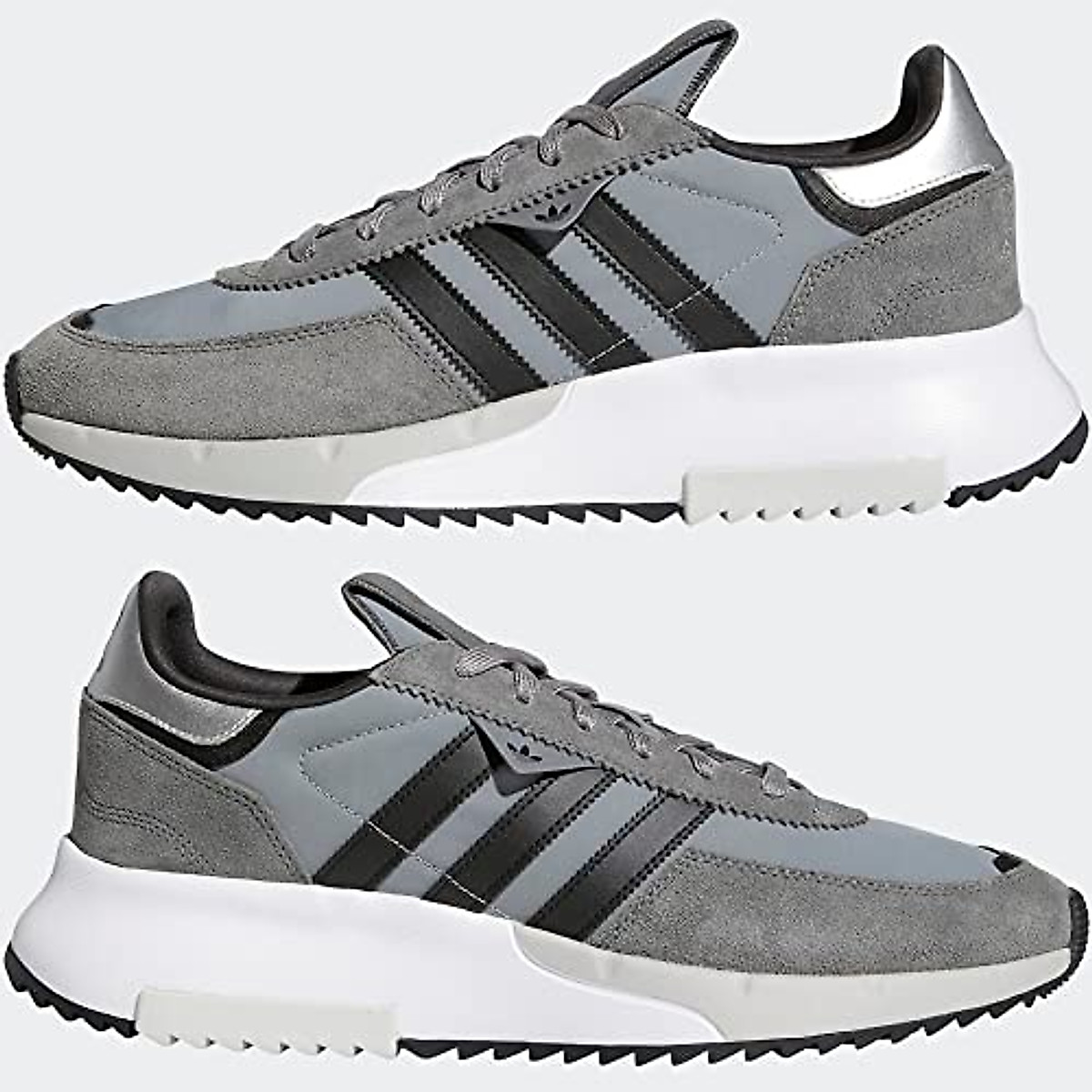 adidas Originals Men's Retropy F2 Sneaker, Grey Three/Core Black/Grey Five, 10