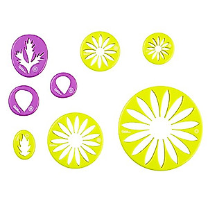 Wilton Gum Paste Outs Piece 28 PC GP Flowers Cut Out Set