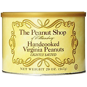 The Peanut Shop of Williamsburg Handcooked Virginia Peanuts, Lightly Salted, 20 Ounce