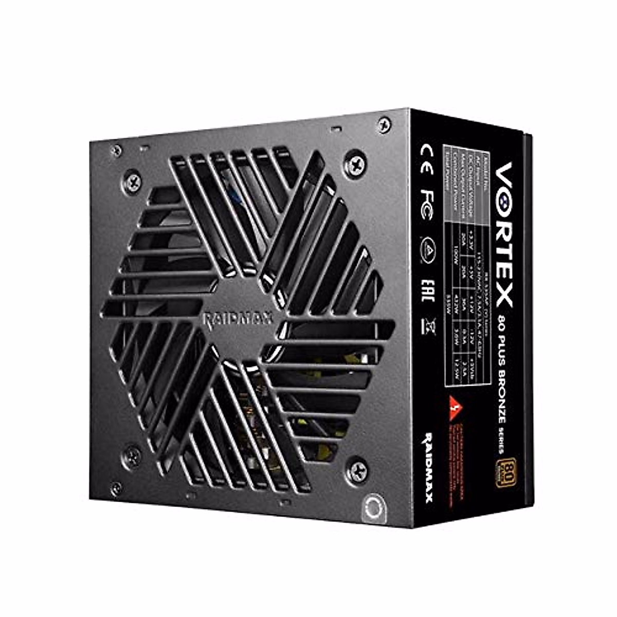 RAIDMAX Vortex 635W ATX 12V v2.3 / EPS 12V SLI Ready Crossfire Ready 80 Plus Bronze Certified Semi-Modular Power Supply (635W)