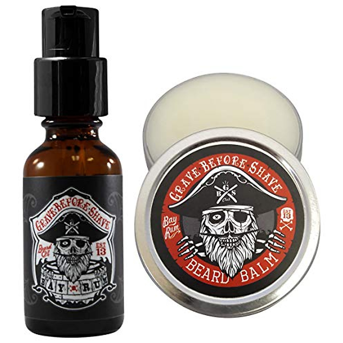 GRAVE BEFORE SHAVE Travel Beard Pack (Bay Rum Scent)